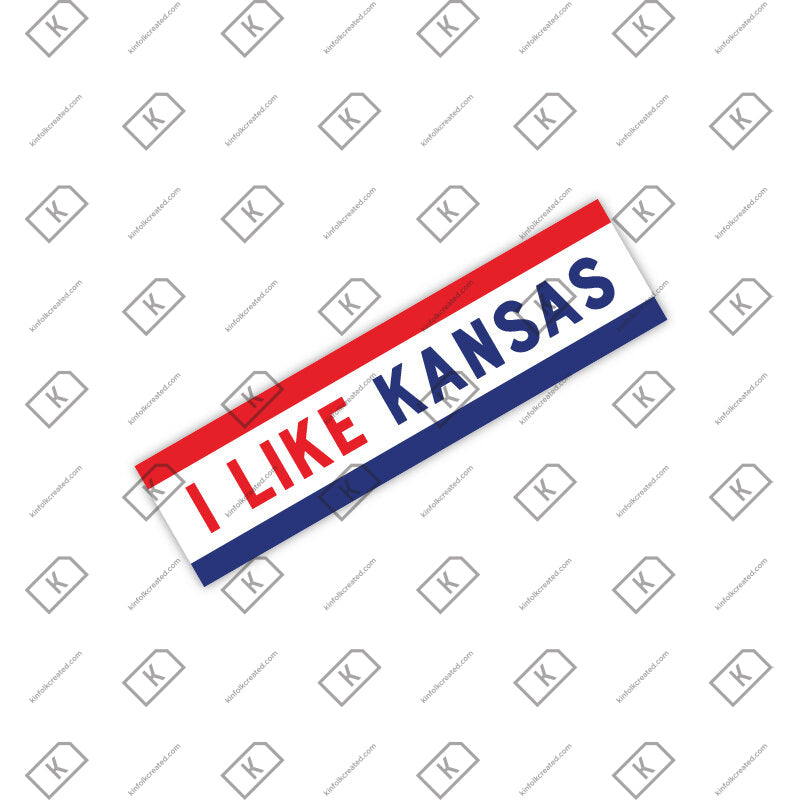 I LIKE KANSAS (BUMPER STICKER) – Kinfolk